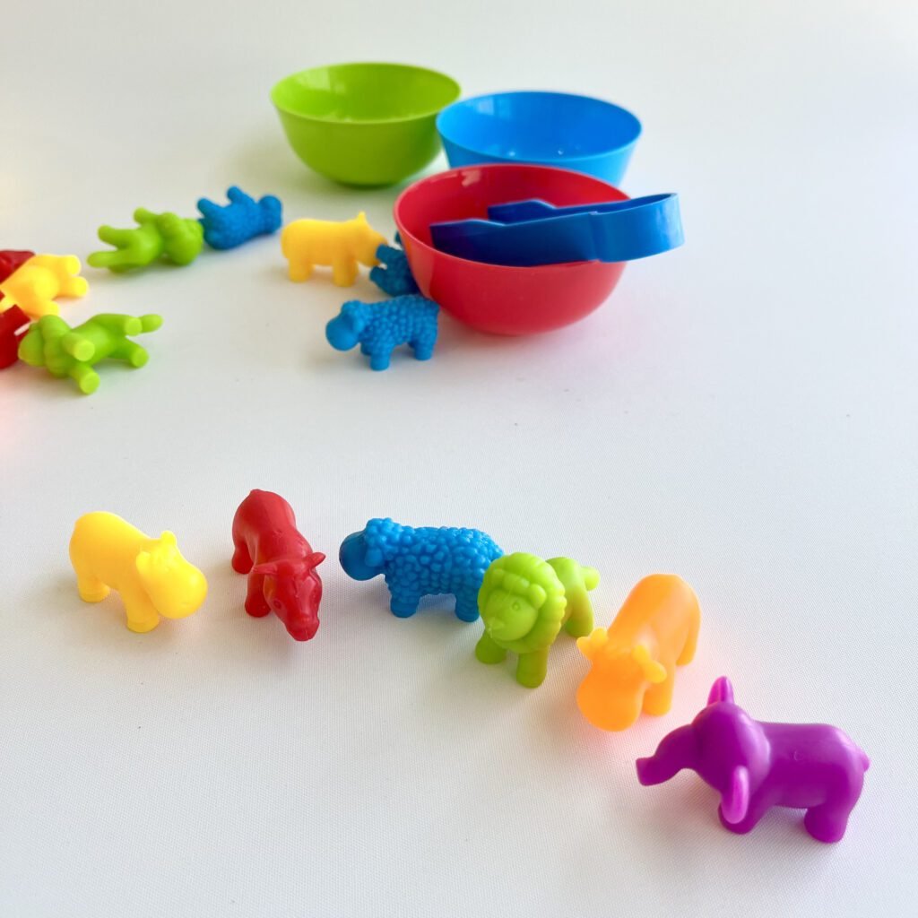 Animal Colour Sorting & Fine Motor Game - The OT Supplier